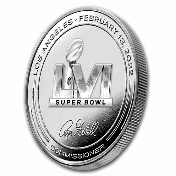 Buy Super Bowl LVI NFL 1 oz Silver Flip Coin - Bengals vs. Rams | APMEX