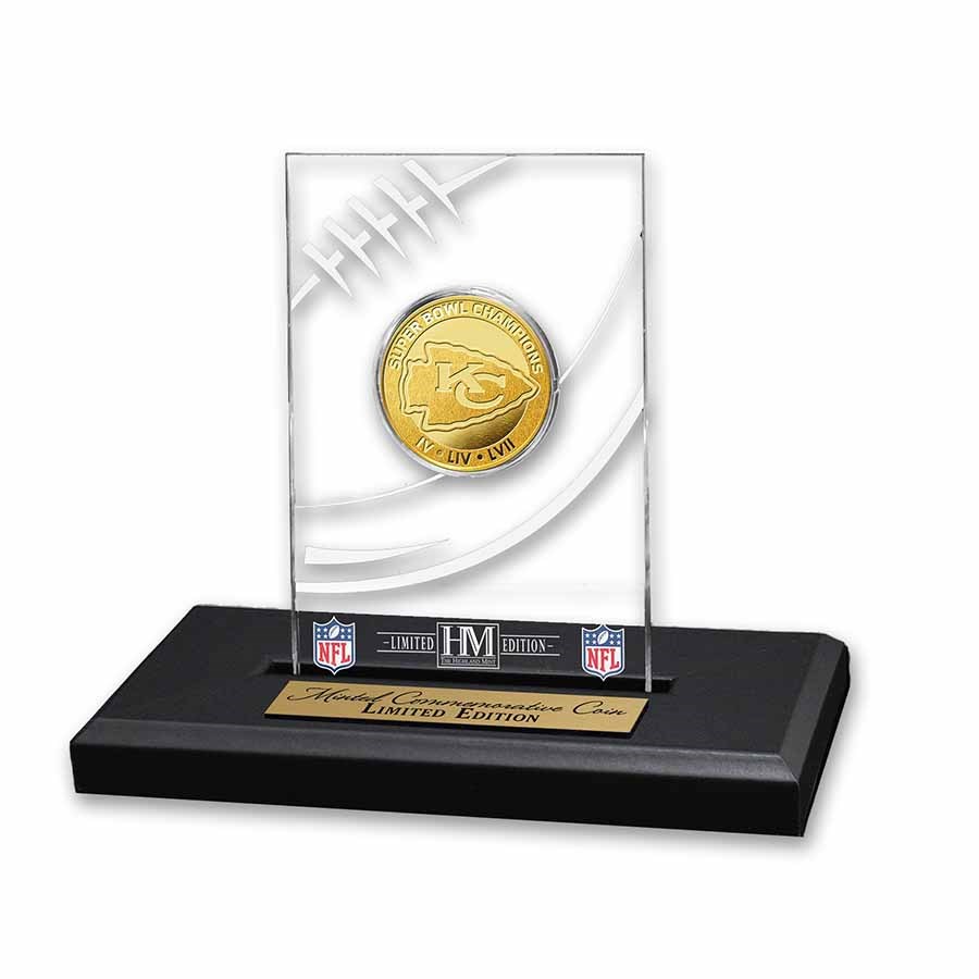 Buy Super Bowl LVII 3-time Champions Gilded Coin: Chiefs | APMEX