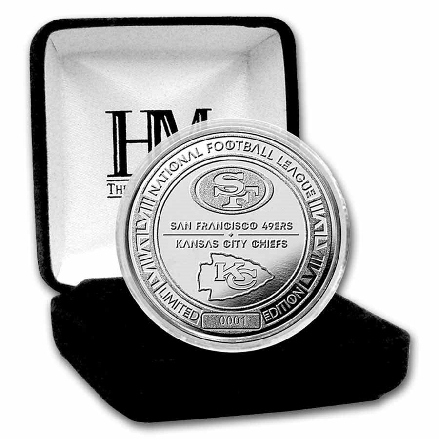 Buy Super Bowl LVIII 1 oz Silver Flip Coin | APMEX