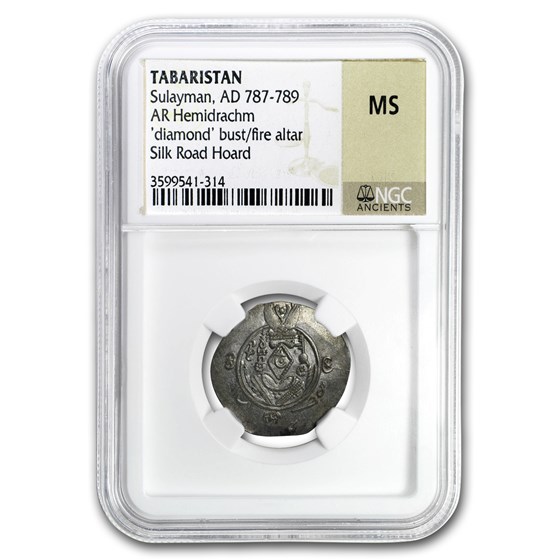 Buy Tabaristan Silver AR Hemidrachm Sulayman (787-789 AD) MS NGC | APMEX