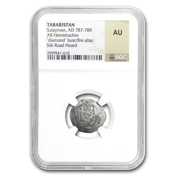 Buy Tabaristan Sulayman AR Hemidrachm AU NGC (787-789 AD) | APMEX