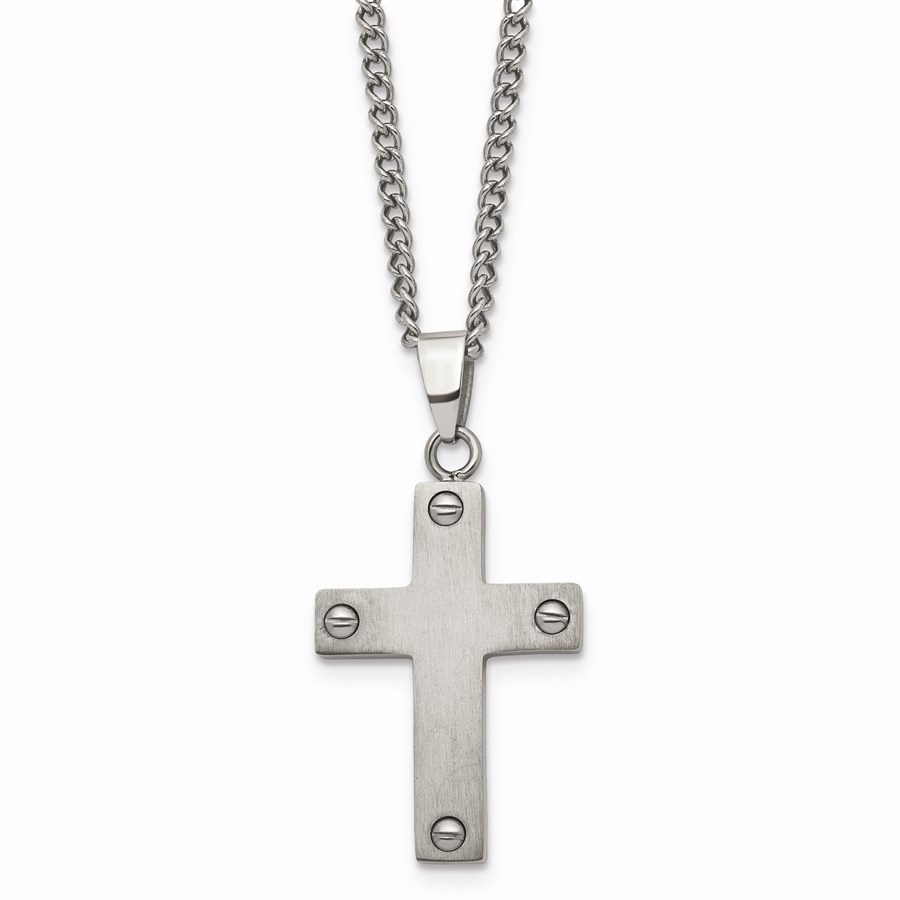 Buy Titanium Cross 22in Necklace - 22 in. | APMEX