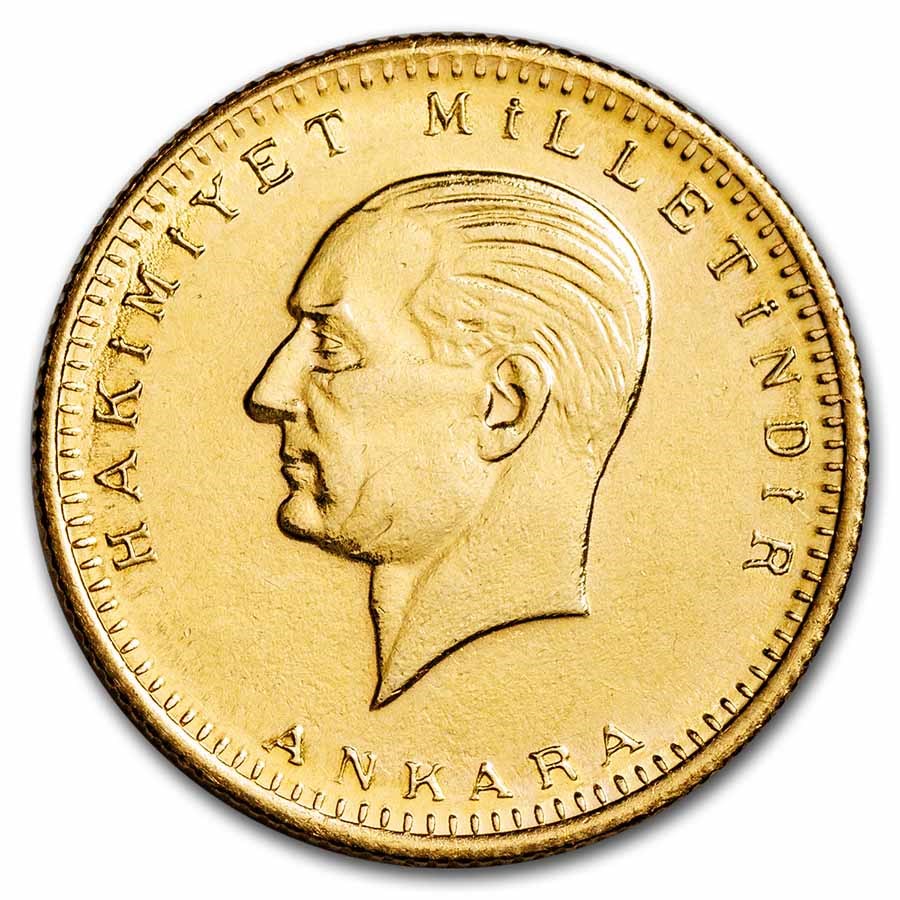 Buy Turkey Gold 100 Atatürk Kurush (Random, Cleaned) | APMEX