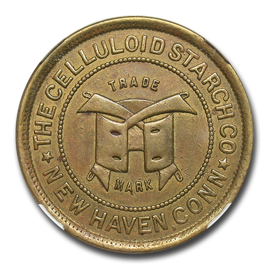 Buy Undated Celluloid Starch Co. Token AU-58 NGC (R-NVH-23) | APMEX