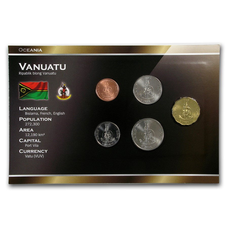 Buy Vanuatu 5 - 100 Vatu 5-Coin Set BU | APMEX