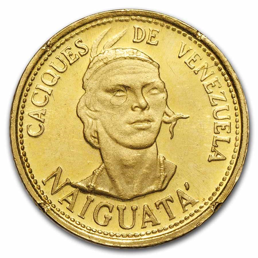 Buy Venezuela 1.5 Grams Gold Caciques de Venezuela (Random) | APMEX