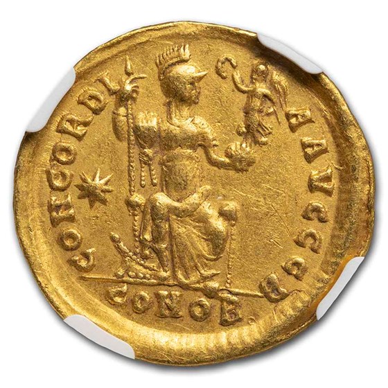 Buy West Rome AV Solidus Honorius (393-423 AD) Ch XF NGC (RIC X 201 ...