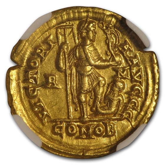 Buy Western Rome Gold Solidus Emperor Honorius (393-423 AD) Ch AU NGC ...