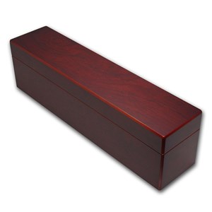 Buy Wooden Slab Storage Box - 25 Slabs (Mahogany Finish) | APMEX