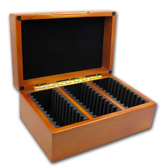 Buy Wooden Slab Storage Box - 30 Slabs | APMEX