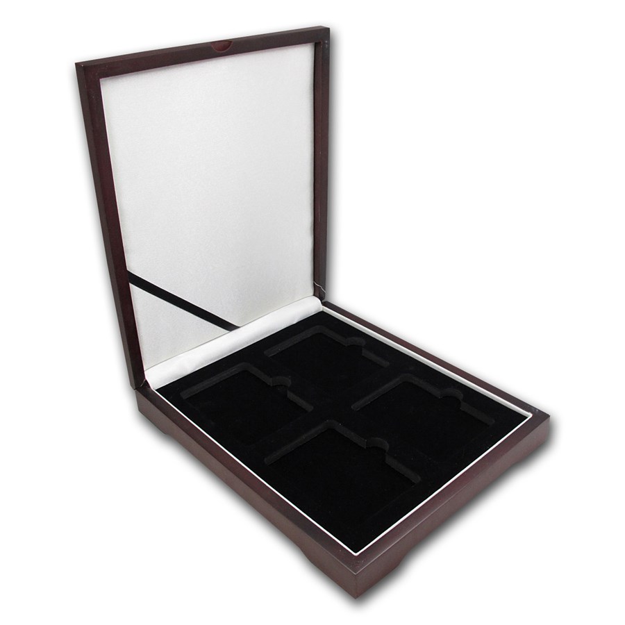 Buy Wooden Slab Storage Box - Four Slab (Imperfect) | APMEX