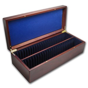 Buy Wooden Slab Storage Box (Mahogany Finish) - Fifty Slabs | APMEX