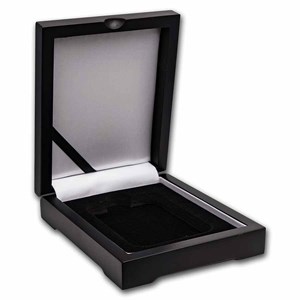 Buy Wooden Slab Storage Box - Single Slab (Matte Black) | APMEX