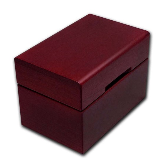 Buy Wooden Slab Storage Box - Ten Slab (Dark Mahogany) | APMEX