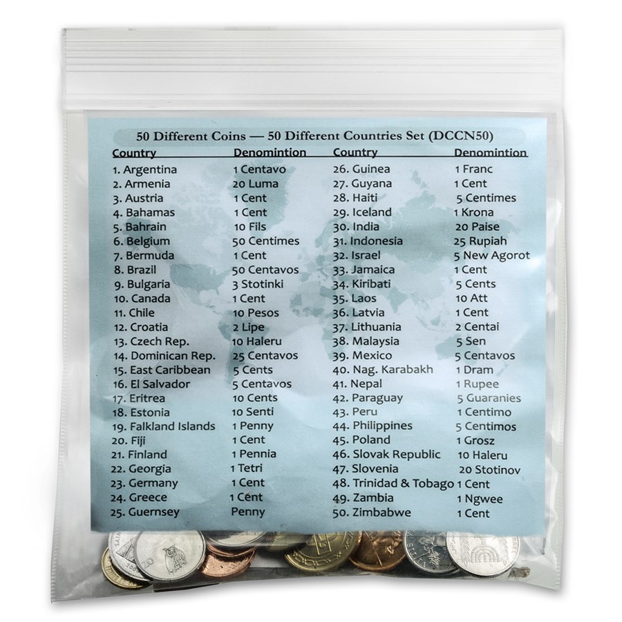 Buy World Set 50-Coins of 50 Countries | APMEX
