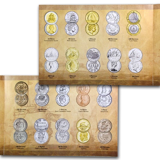 Buy World Ship Collection 20 Coins from Around the World | APMEX