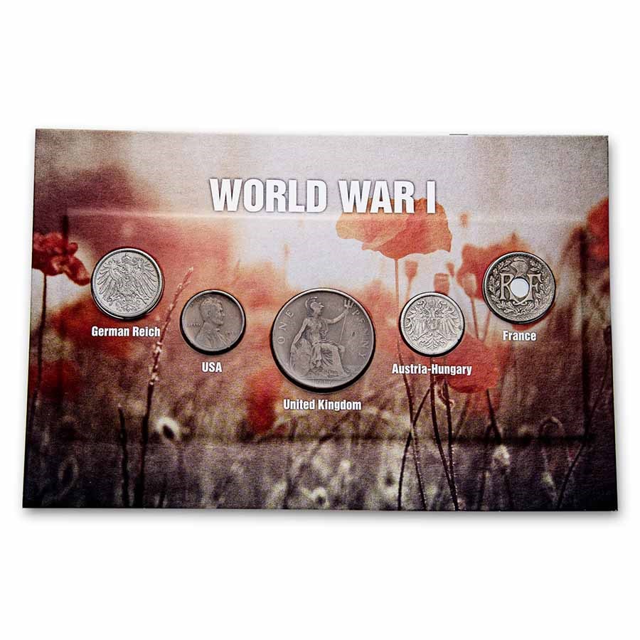 Buy World War I era Coins from Around the World 5-Coin Set BU | APMEX